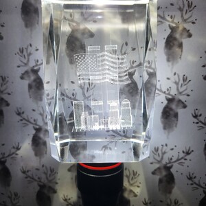 3D Laser Etched Crystal Paperweight - Etsy