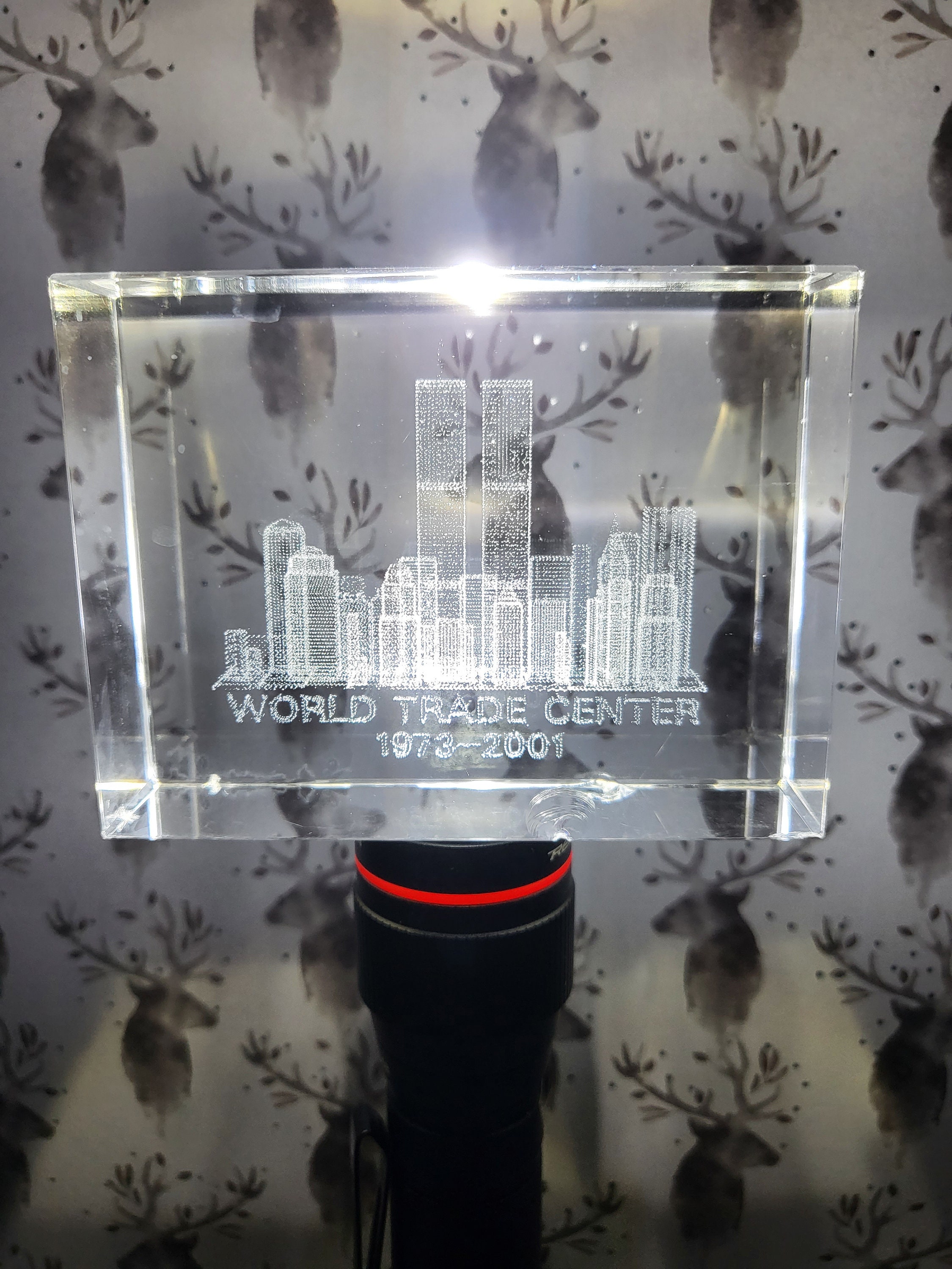 3D Laser Etched Crystal Paperweight - Etsy