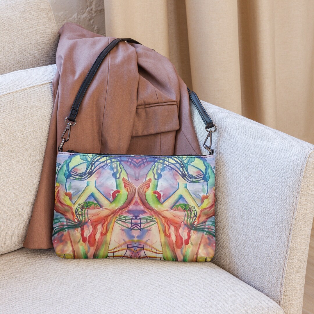 Rockin Peace Crossbody Bag, by Bbeh Art Studio, LLC - Etsy