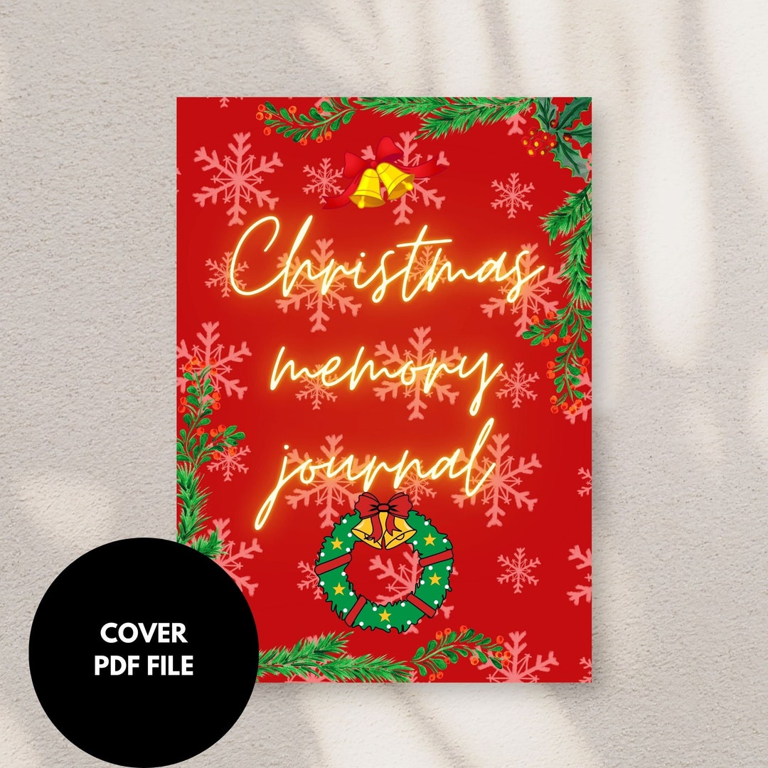 Christmas Memory Journal Christmas Memory Book Christmas Stationery 6 X ...