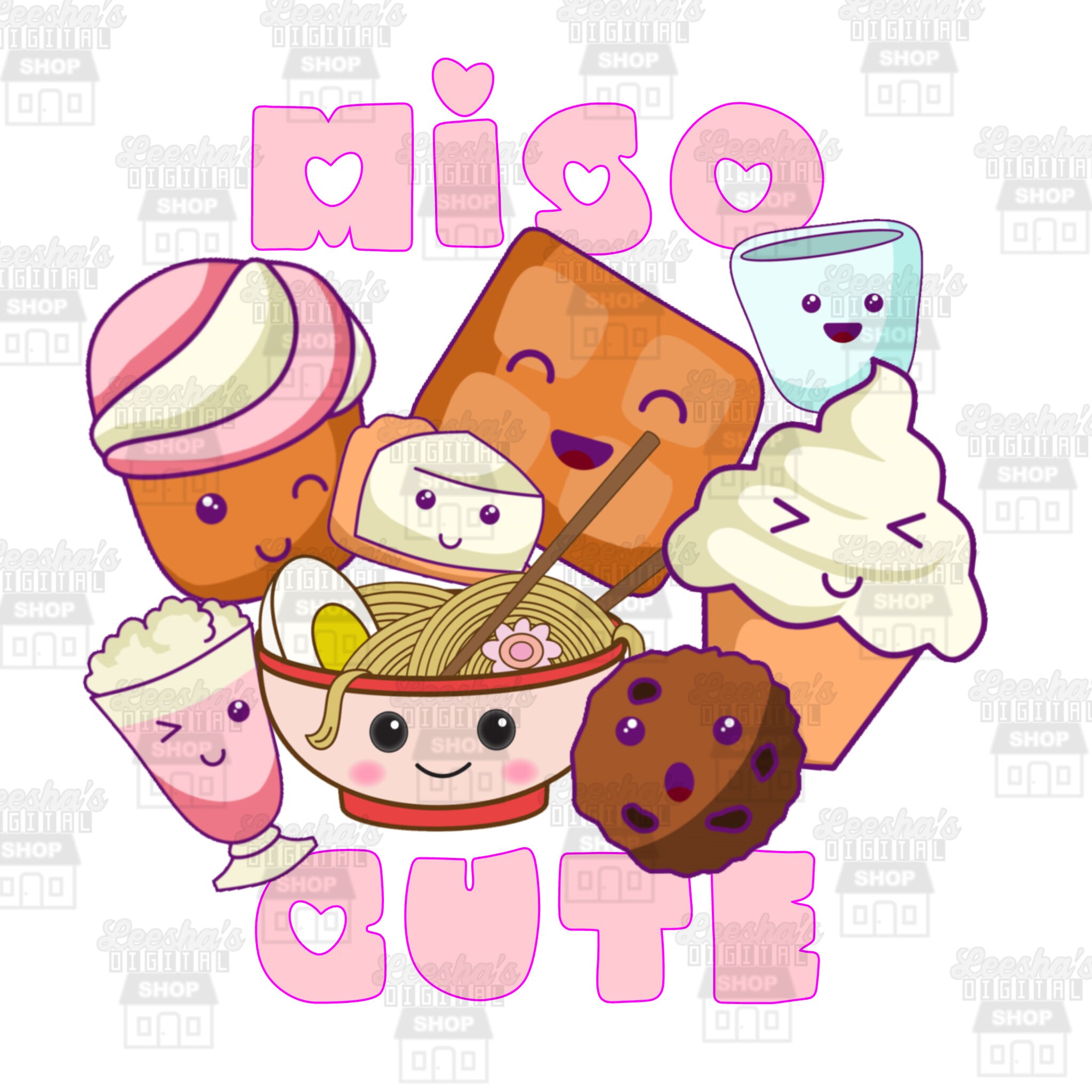 Miso Cute, Kawaii, Icon, Anime Character, Food Lover, Japanese, Ramen ...