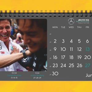 2025 F1 Calendar for Toto Wolff Fans Free Shipping Available in 45 ...