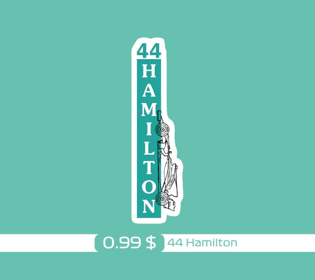 44 Hamilton Lewis Hamilton Sticker Pack 22 Types Durable and Reusable ...