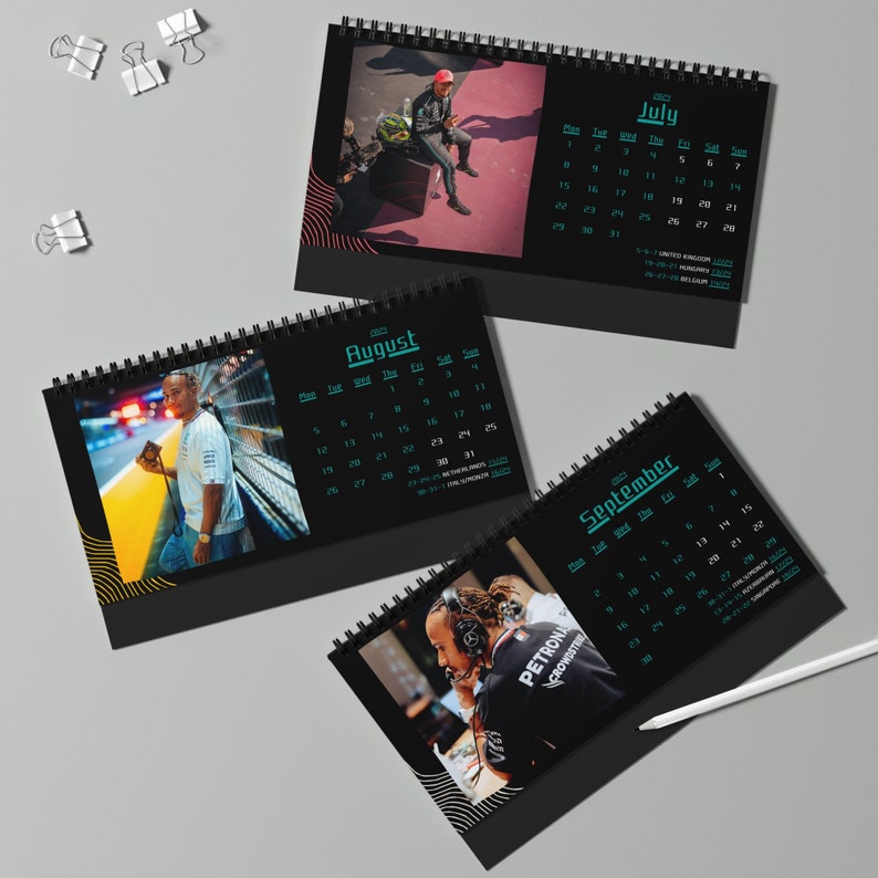 2024 F1 Calendar for Lewis Hamilton Fans Our Calendars Are - Etsy Australia