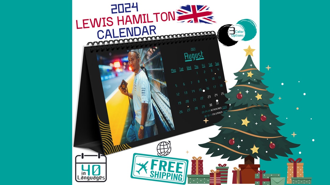 2024 F1 Calendar for Lewis Hamilton Fans Free Worldwide - Etsy Portugal