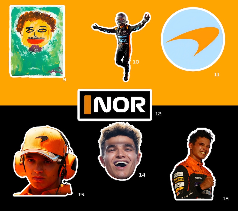 Mclaren Radio Lando Norris Pack 22 Types Durable and Reusable F1 ...