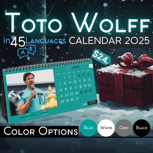 2025 F1 Calendar for Toto Wolff Fans Available in 45 Languages New ...