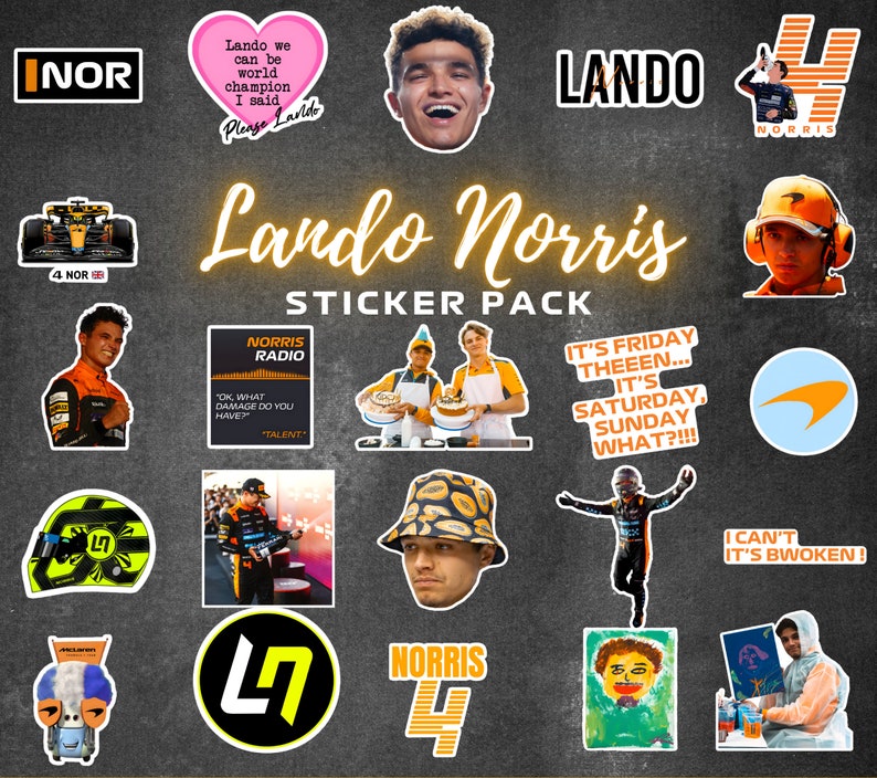 Mclaren Radio Lando Norris Pack 22 Types Durable and Reusable F1 ...