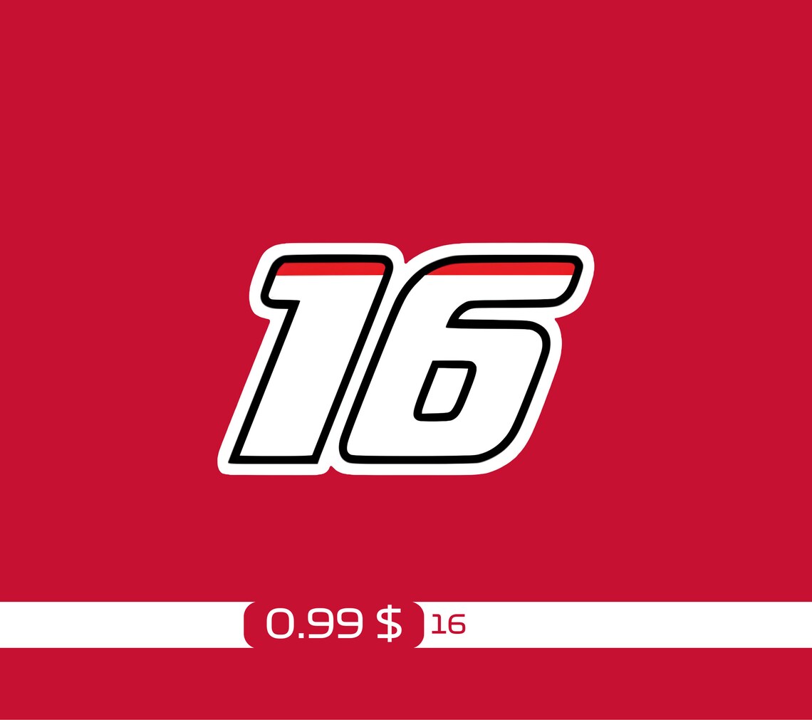 16 Charles Leclerc Pack 22 Types Durable and Reusable F1 Sticker Set - Etsy