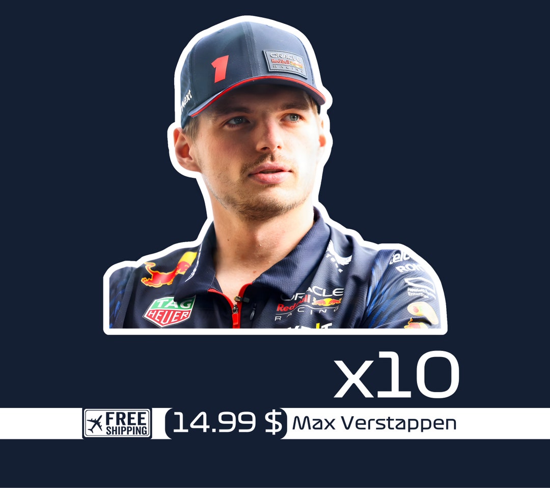 Max Verstappen X10 Max Verstappen Sticker Pack 23 Types Durable and ...