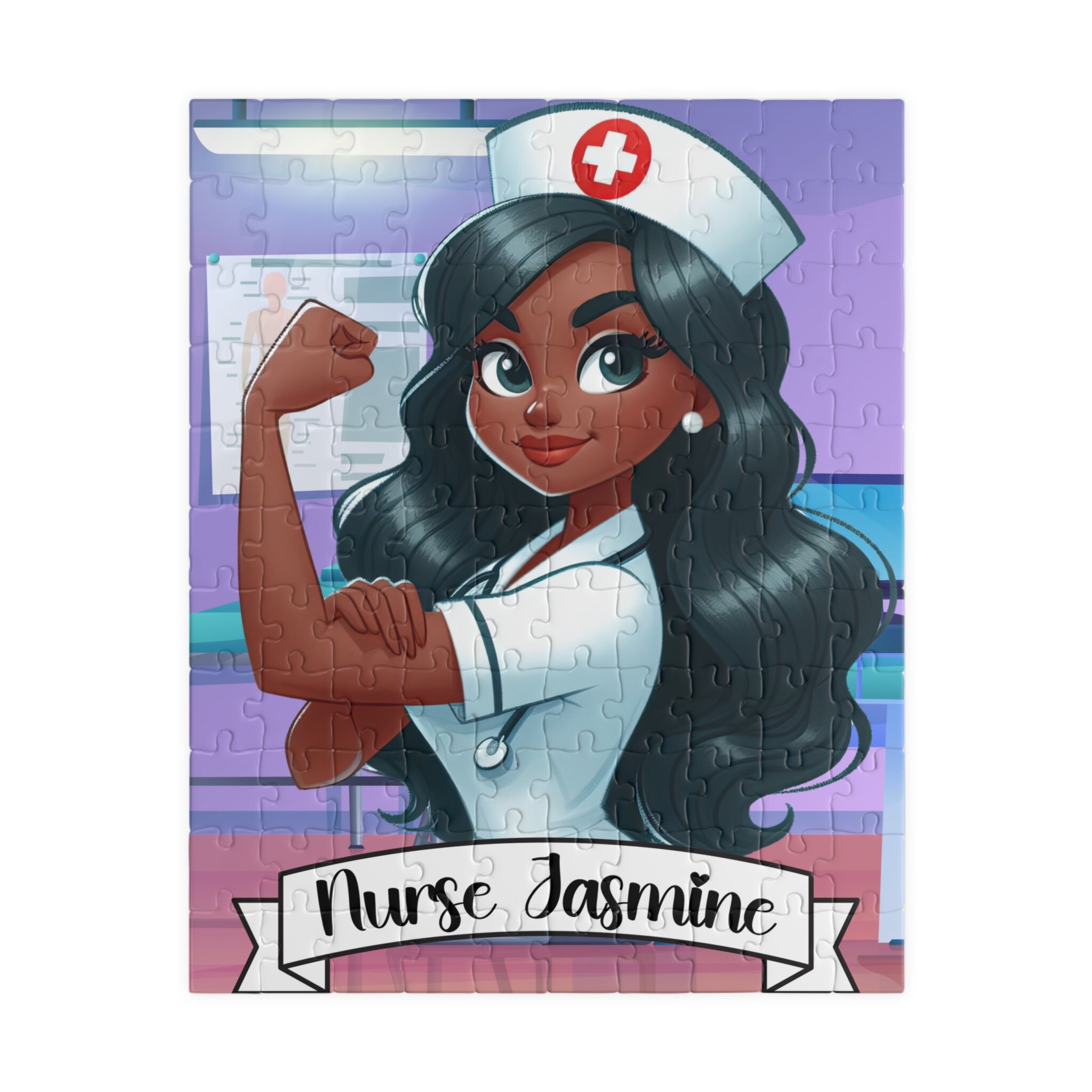 Nurse Puzzle Personalized Puzzle African American Puzzle Black Woman ...