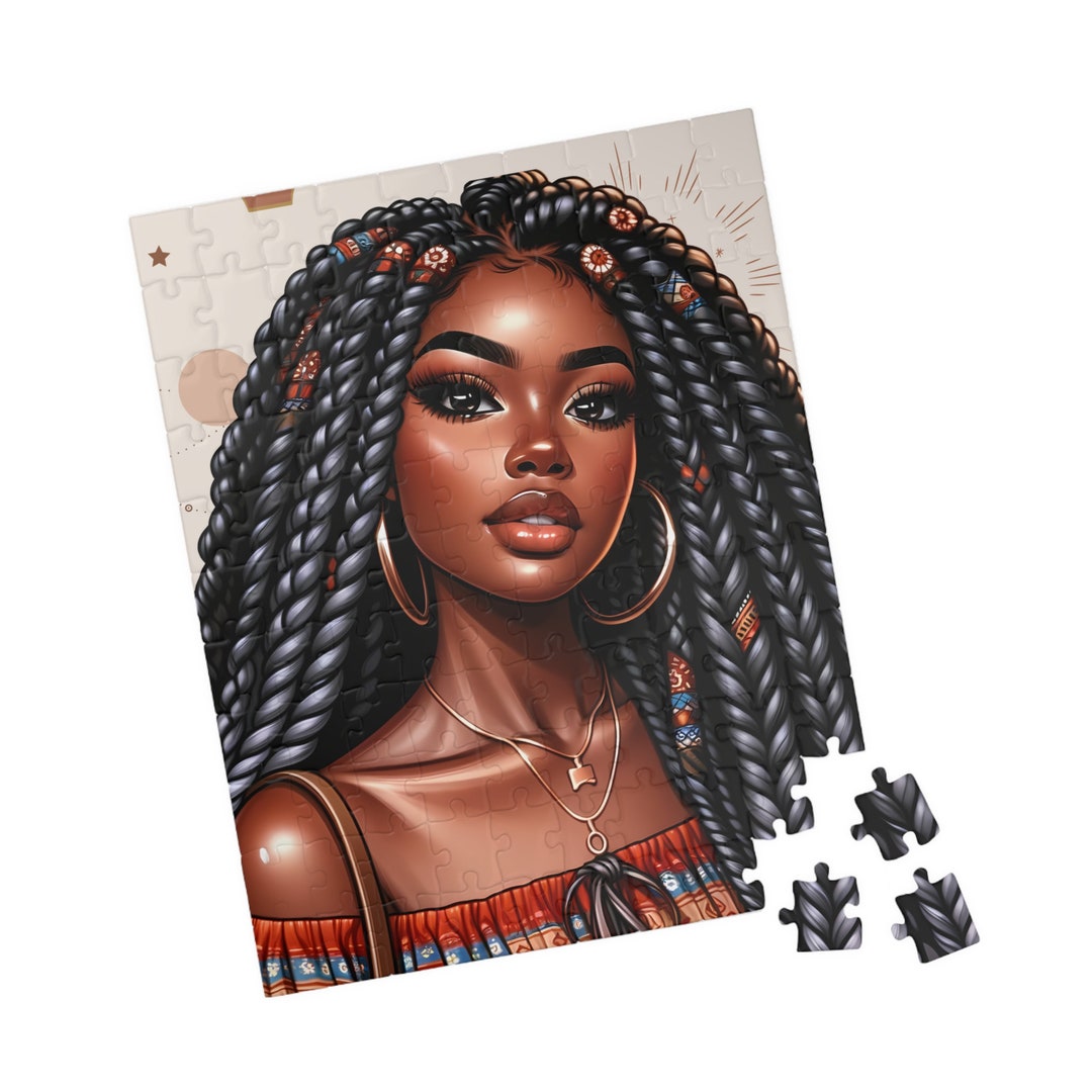 Boho Queen Puzzle African American Puzzle Caribbean Woman Puzzle Black ...