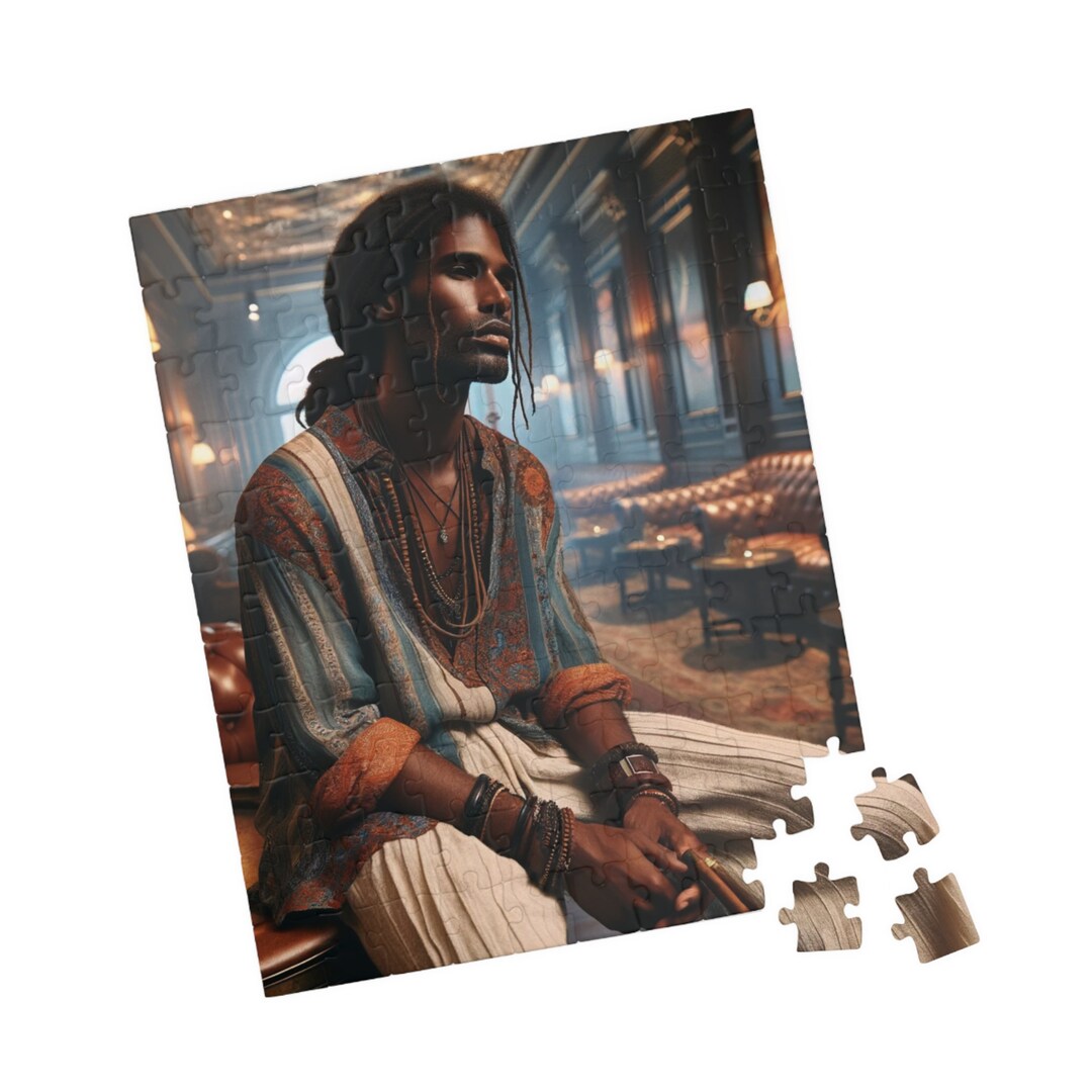 Loc'd King Puzzle African American Puzzle Black Man Puzzle Fun Activity ...