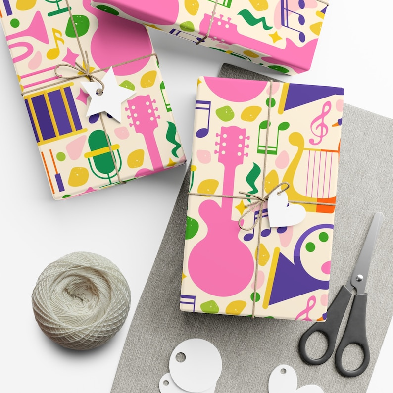 Music Wrapping Paper Birthday Wrapping Paper Funny Gift Wrap - Etsy