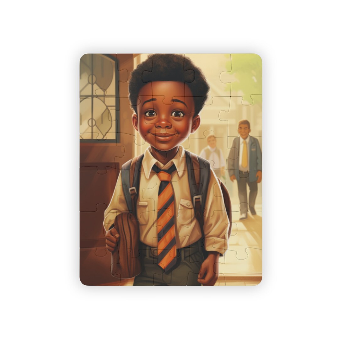 School Boy Puzzle Kids Puzzle Boys Puzzle African American Puzzle ...