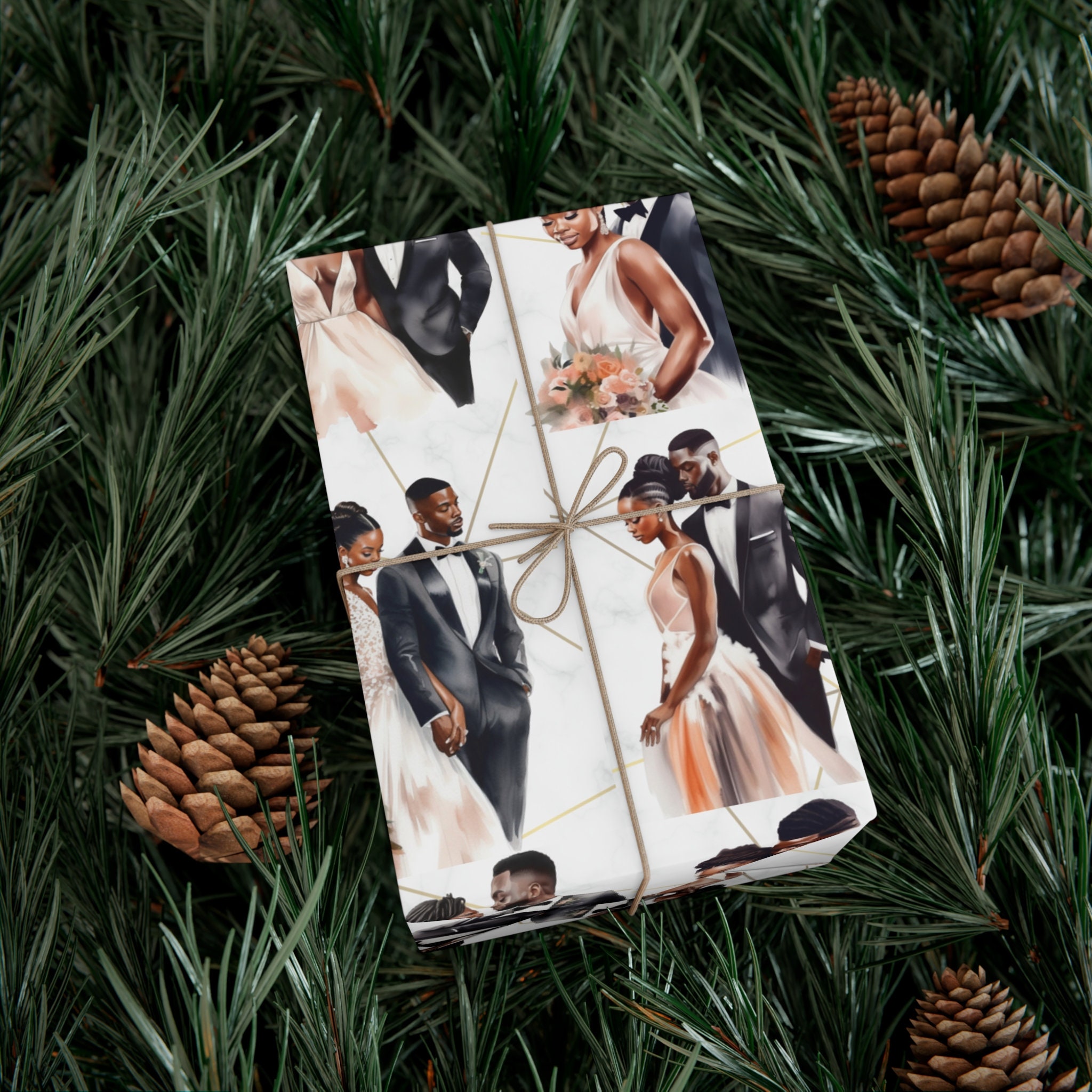 Wedding Gift Wrapping Paper Wedding Wrapping Paper Bridesmaid - Etsy