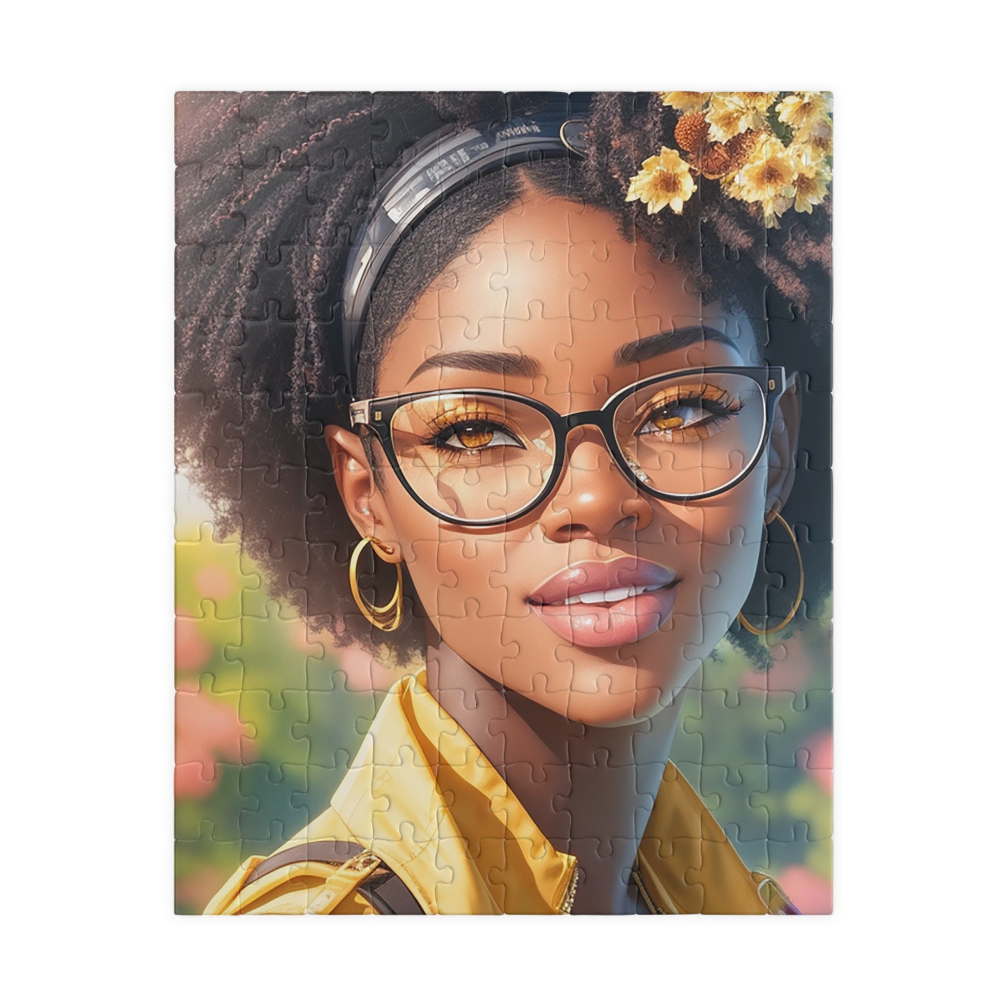 Flower Queen Puzzle African American Puzzle Caribbean Woman Puzzle ...