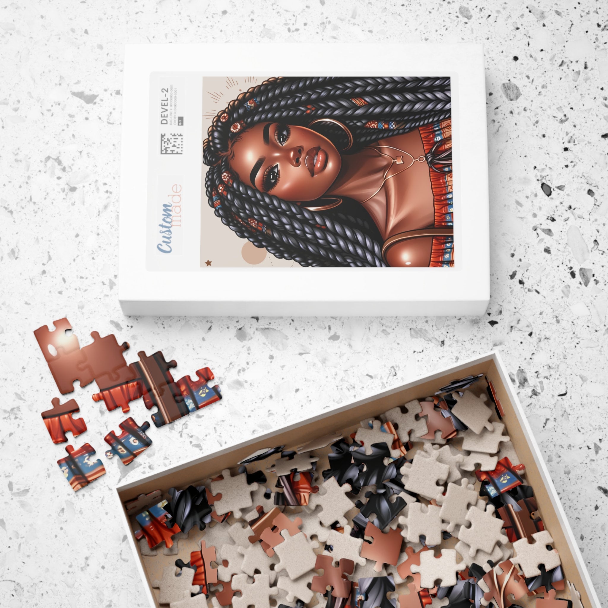 Boho Queen Puzzle African American Puzzle Caribbean Woman - Etsy