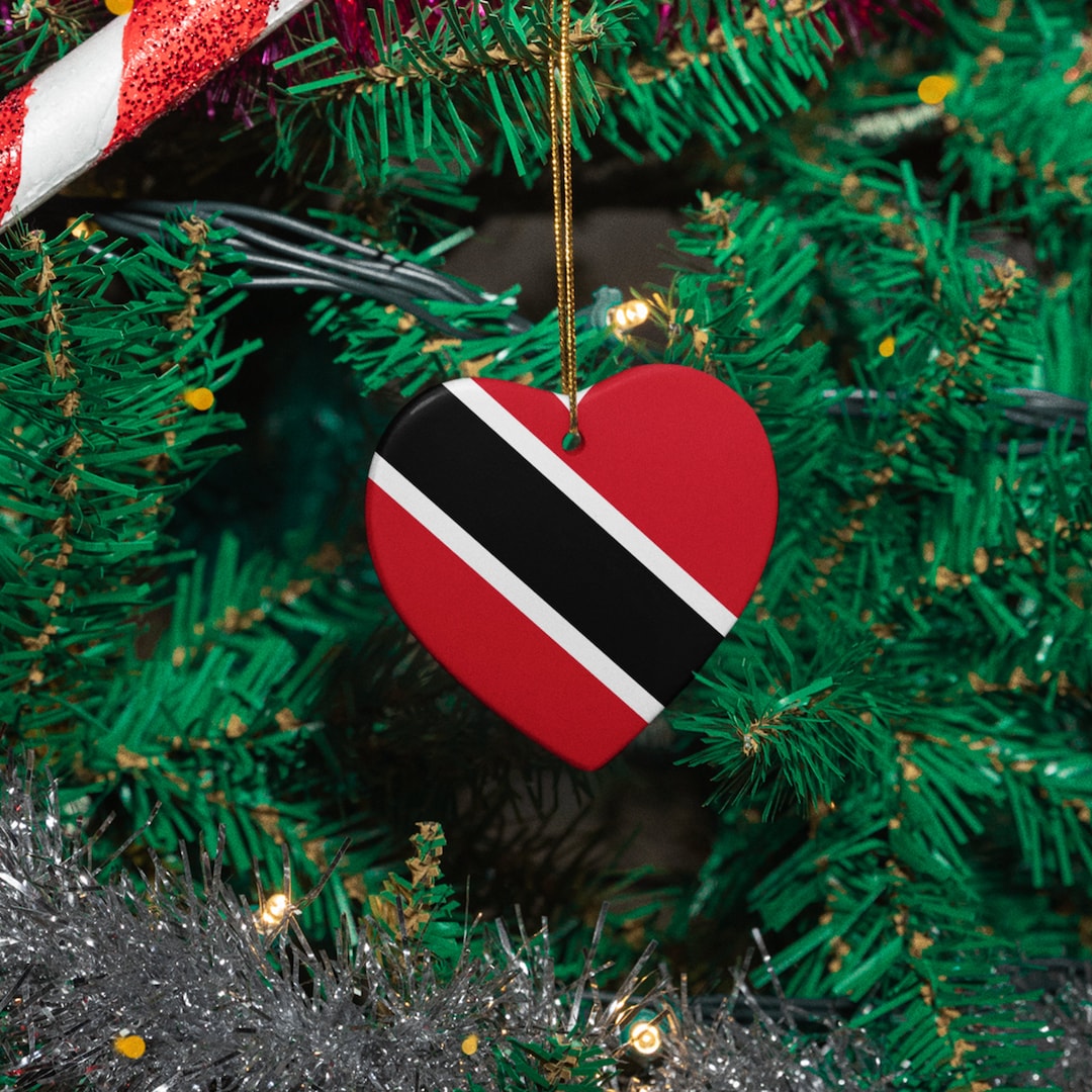 Trinidad Flag Ornament Caribbean Christmas Ornament African American ...