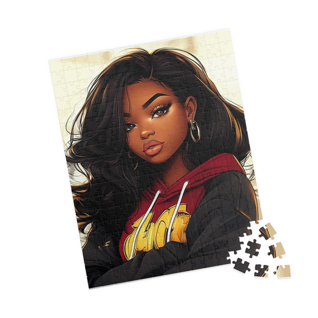Comfy Beauty Puzzle African American Puzzle Black Woman Puzzle Birthday ...