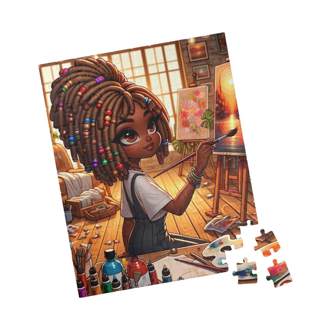 The Artist Puzzle African American Puzzle Black Woman Puzzle Fun ...
