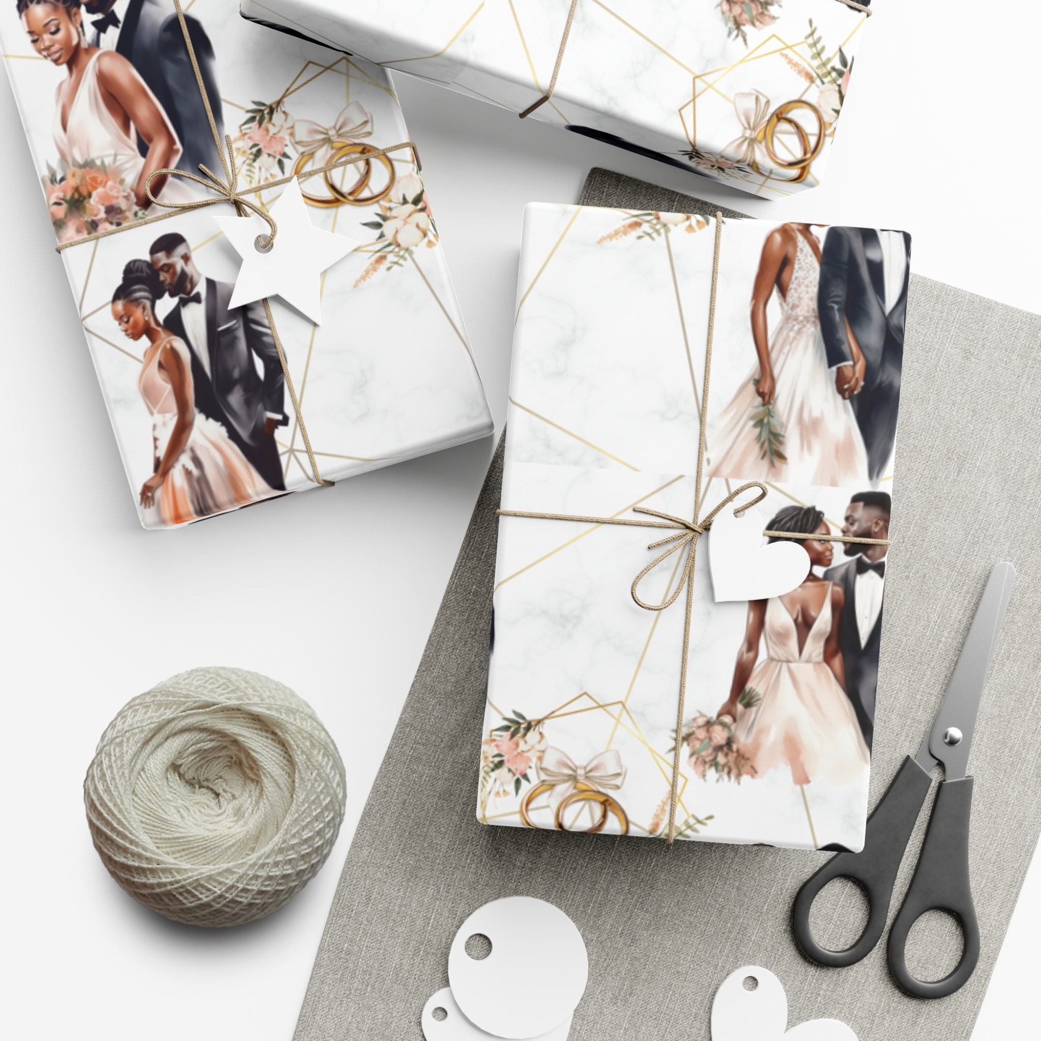 Wedding Gift Wrapping Paper Wedding Wrapping Paper Bridesmaid Wrapping ...