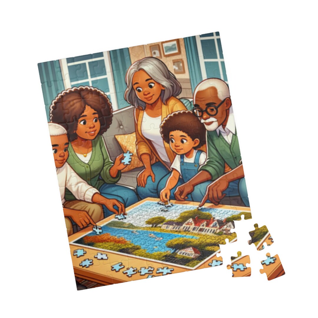 Game Night Puzzle African American Puzzle Black Woman Puzzle Birthday ...