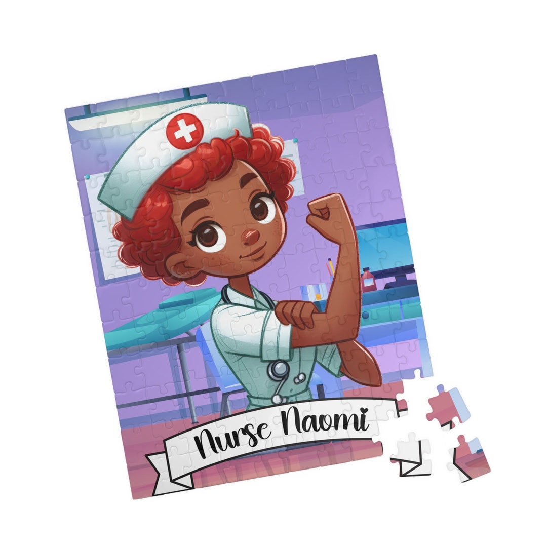 Nurse Puzzle Personalized Puzzle African American Puzzle Black Woman ...
