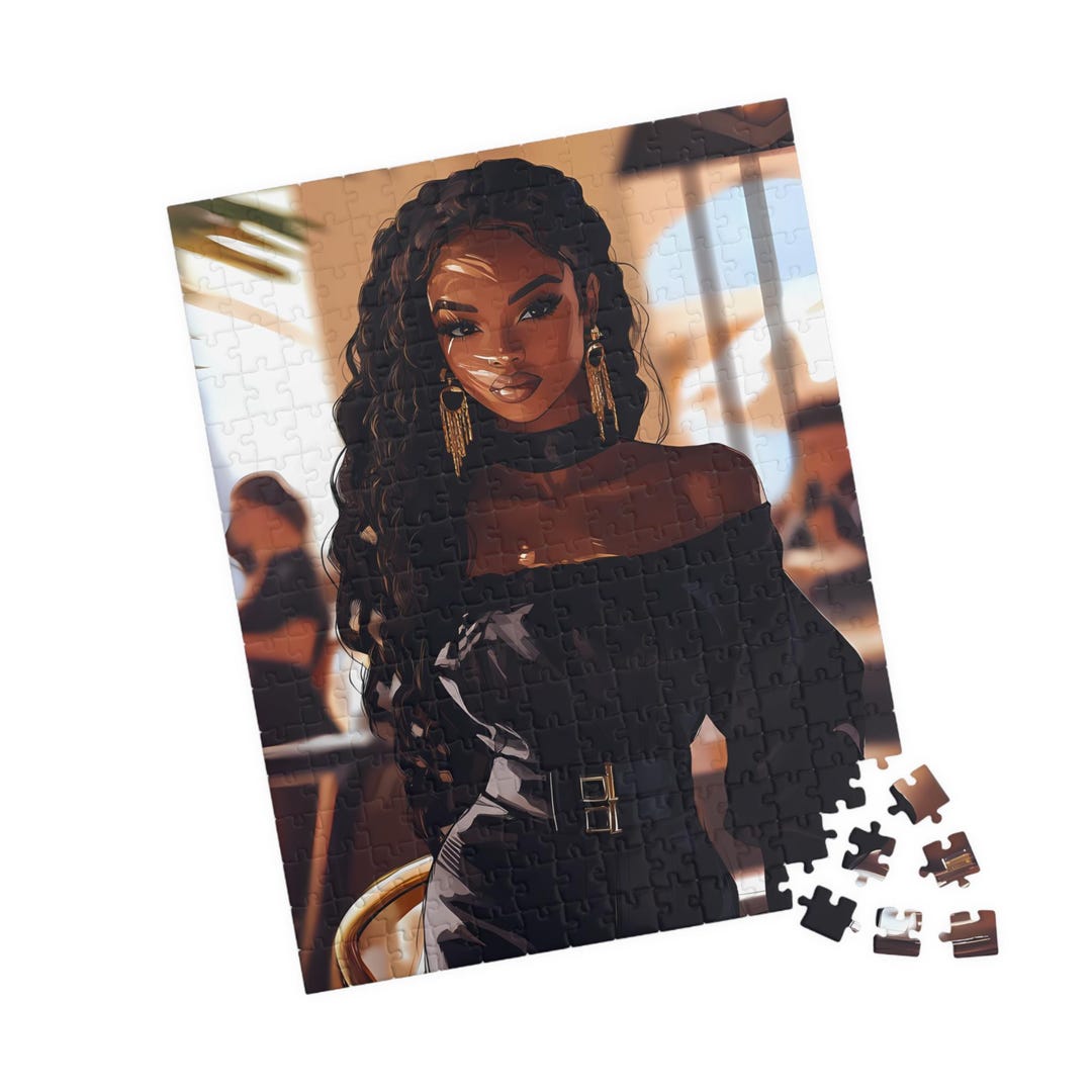 Vacay Beauty Puzzle African American Puzzle Black Woman Puzzle Birthday ...