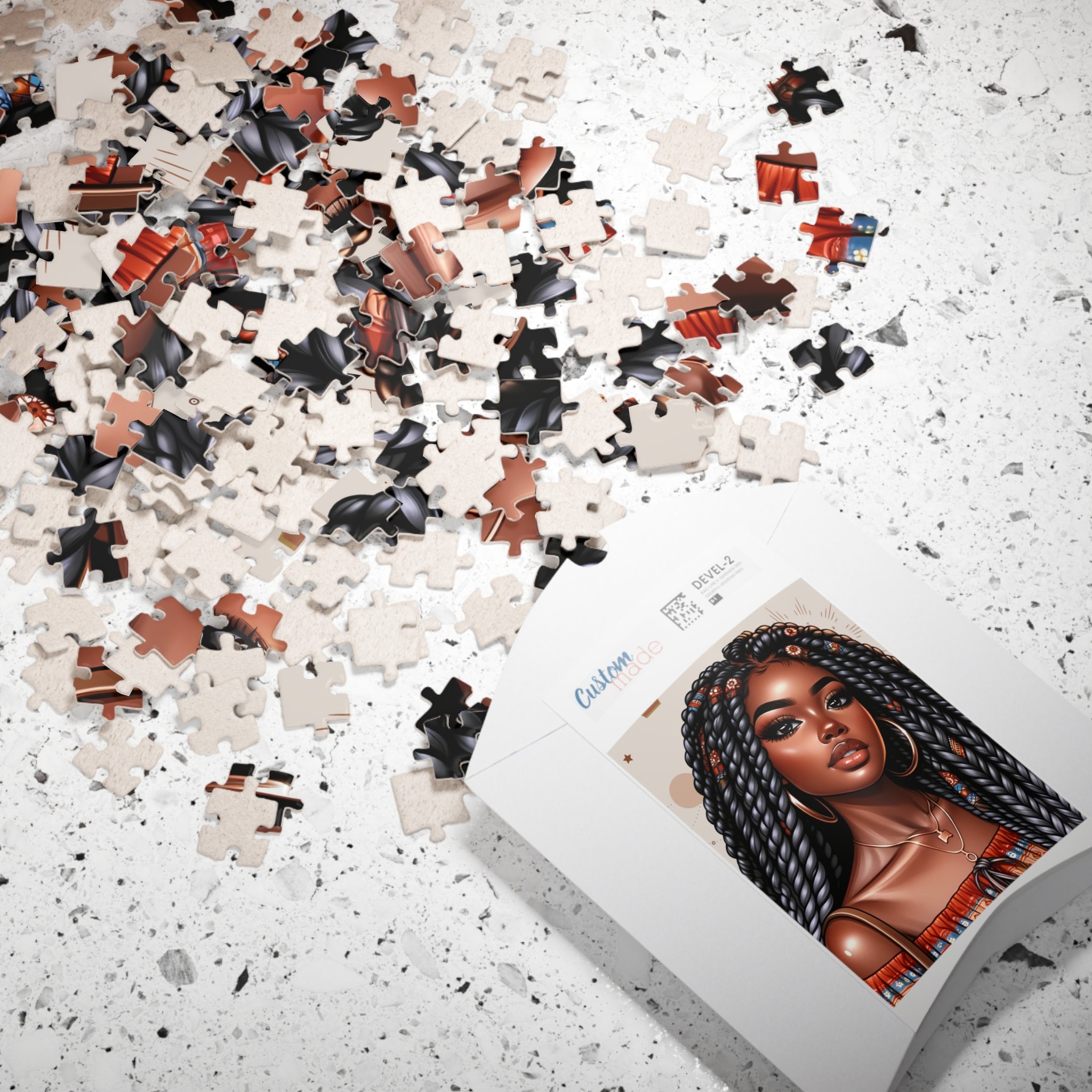 Boho Queen Puzzle African American Puzzle Caribbean Woman - Etsy