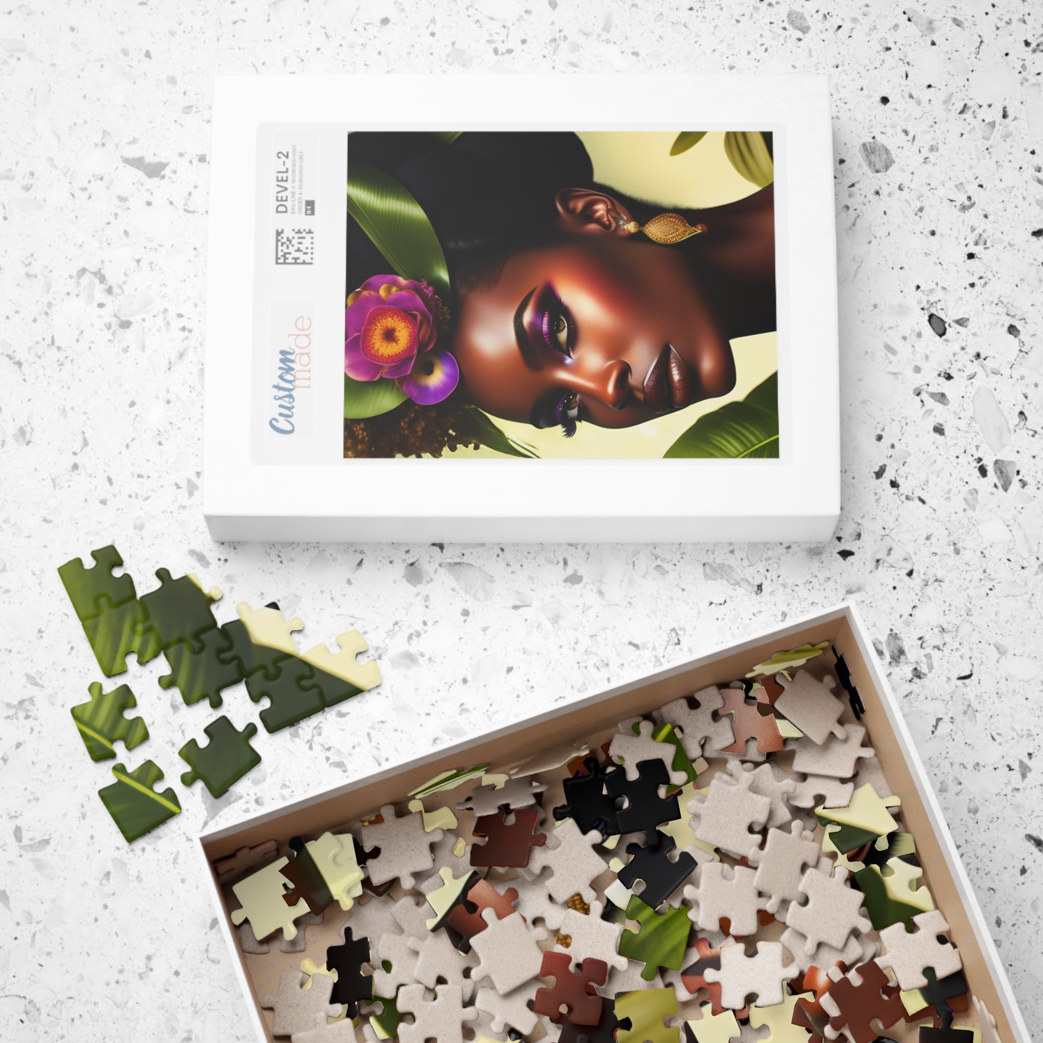 Black Queen Puzzle African American Puzzle Caribbean Woman Puzzle Black ...