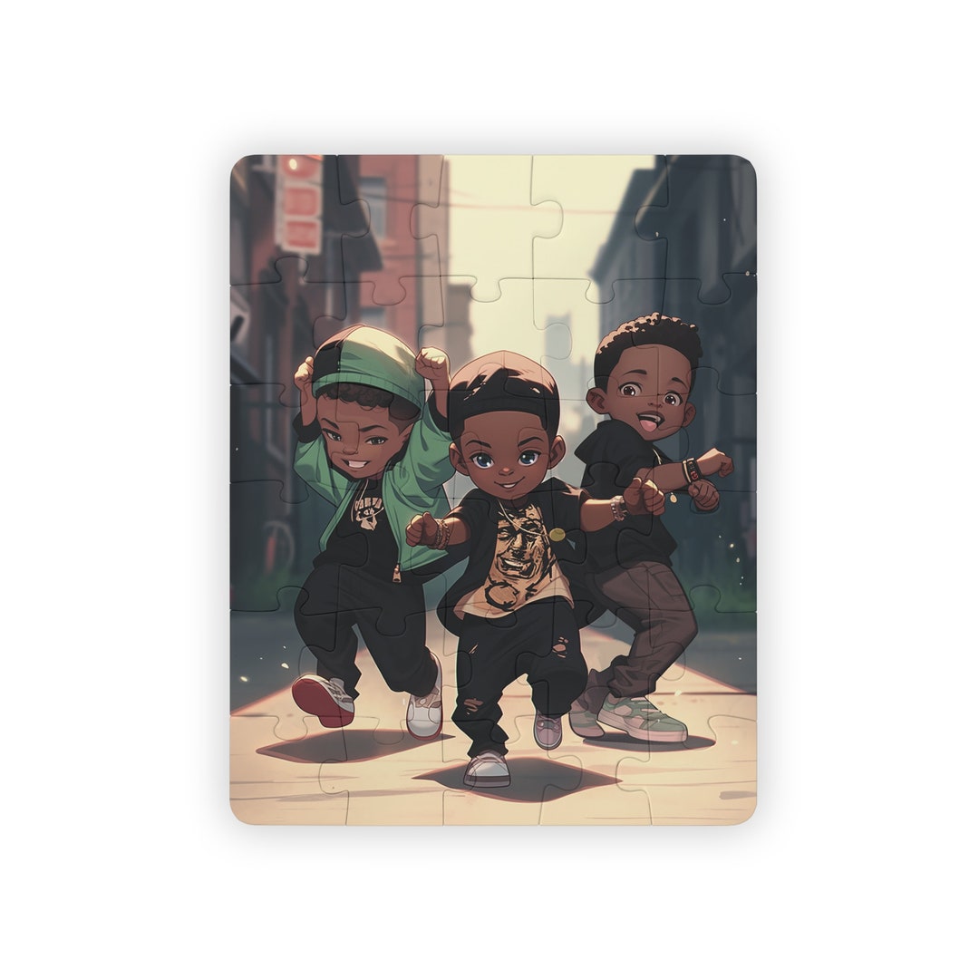 Cool Boys Puzzle Little Boy Puzzle African American Boy Birthday Gift ...