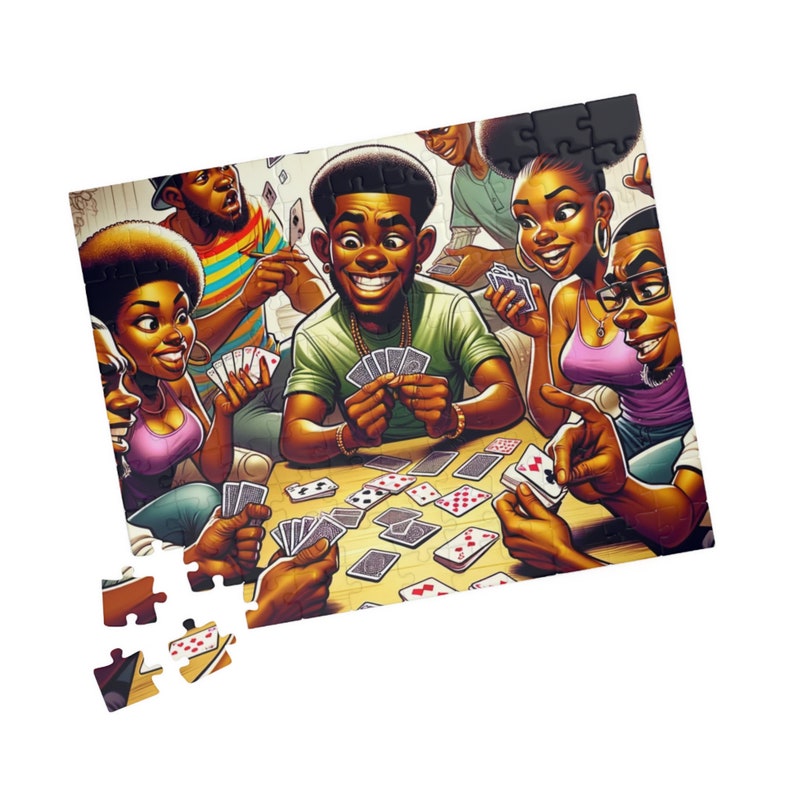The Spades Crew Puzzle African American Puzzle Black Woman Puzzle Fun ...