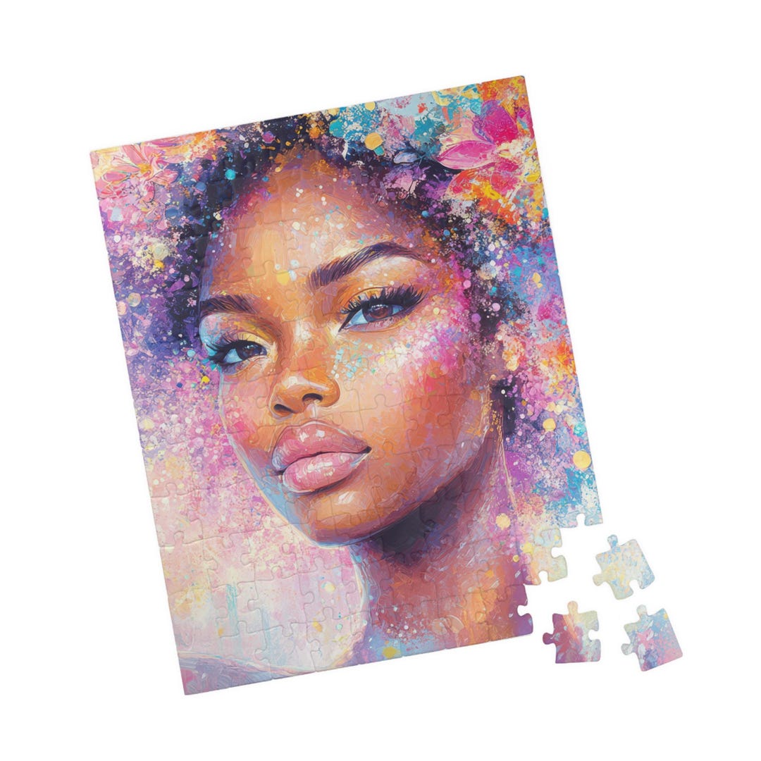Pastel Beauty Puzzle African American Puzzle Black Woman Puzzle ...