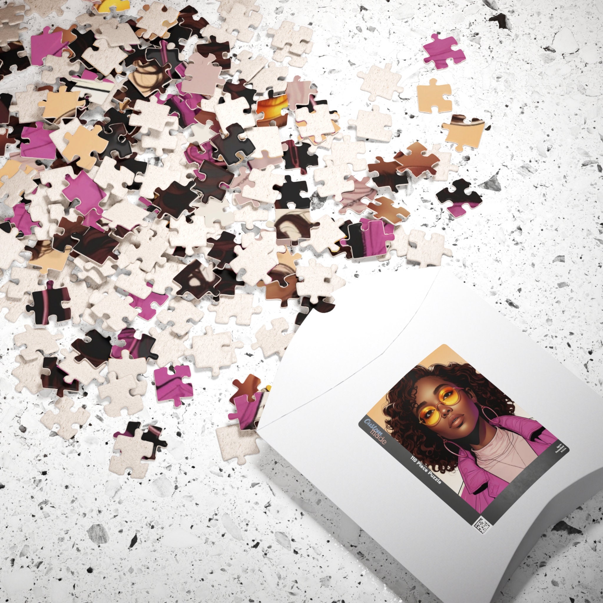 Modern Woman Puzzle African American Puzzle Black Woman Puzzle Birthday ...