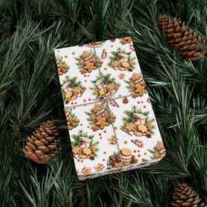 Christmas Cookies Wrapping Paper Cute Wrapping Paper Holiday Wrapping ...