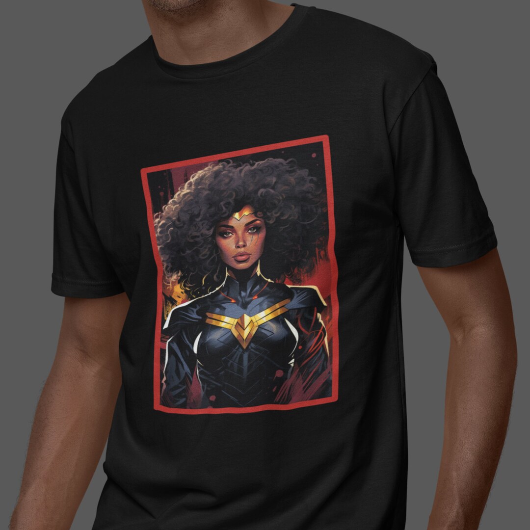 Black Superhero Shirt Black Woman Superhero Shirt African American ...
