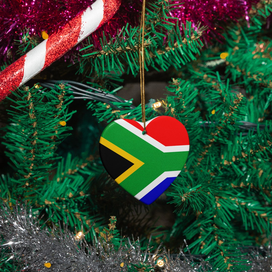 South Africa Flag Ornament African Christmas Ornament African American ...