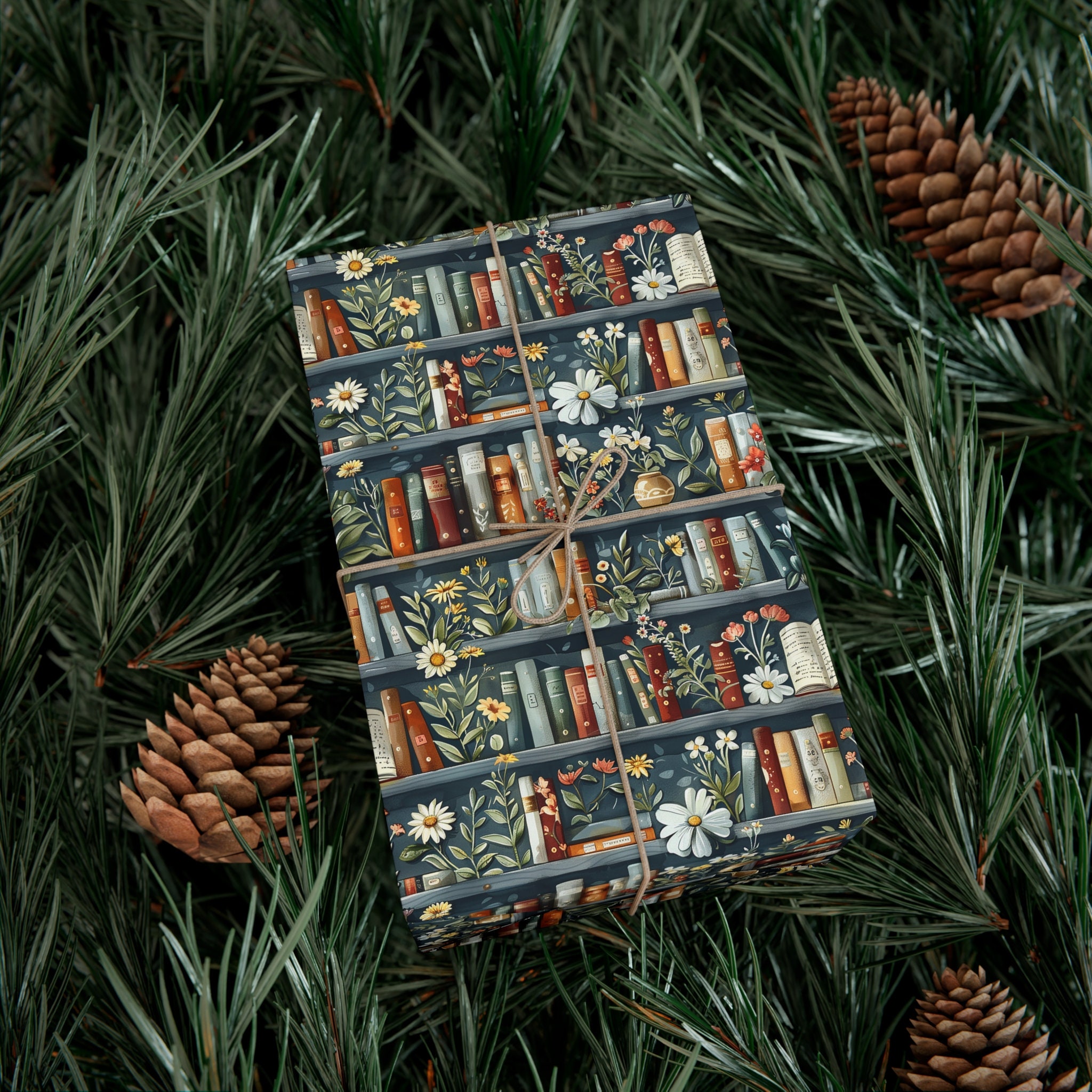 Books Wrapping Paper Booktrovert Wrapping Paper Christmas Wrapping ...