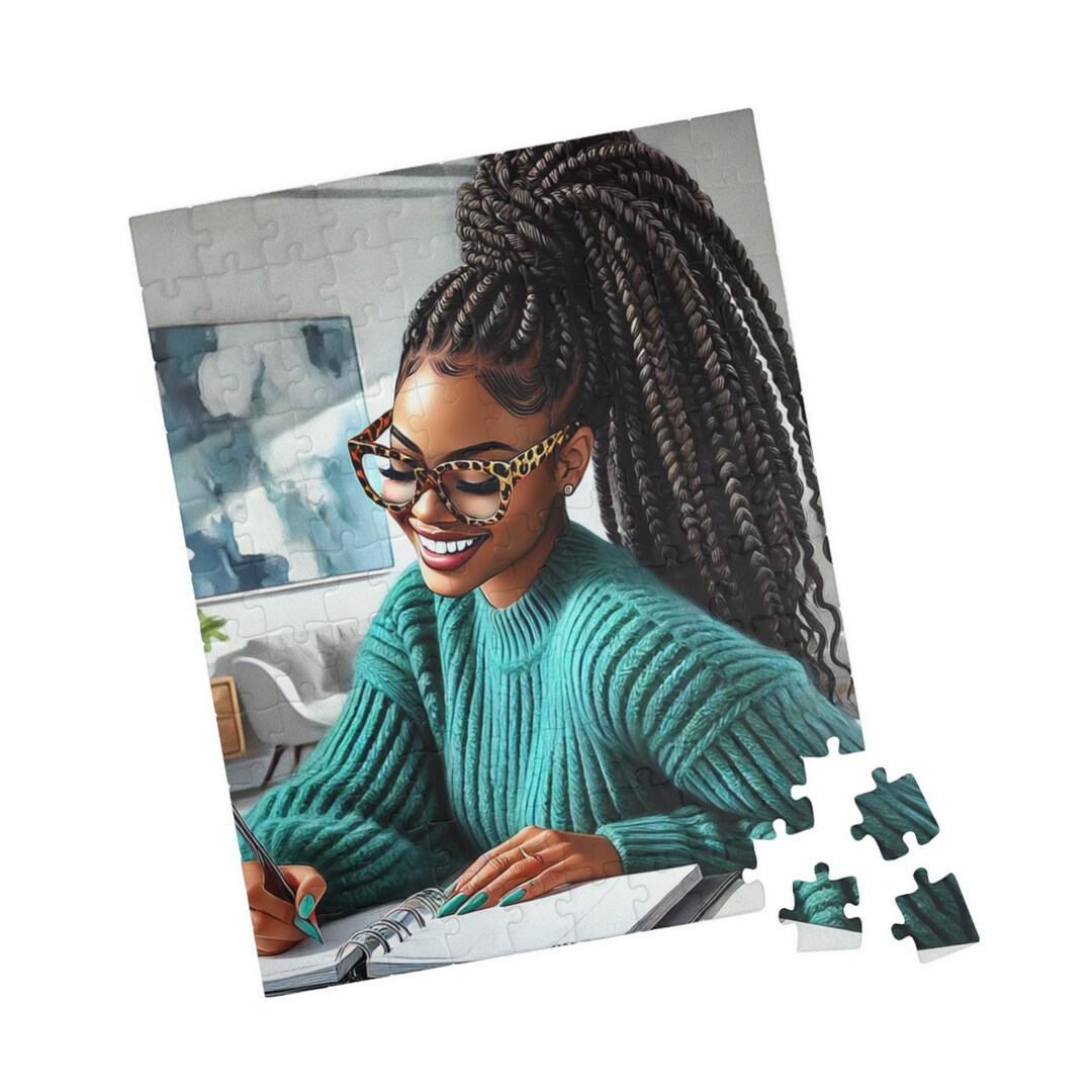 Organized Beauty Puzzle African American Puzzle Black Woman Puzzle Fun ...