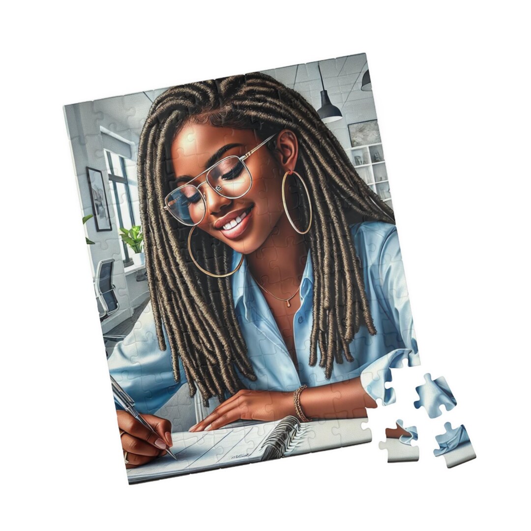 Organized Beauty Puzzle African American Puzzle Black Woman Puzzle Fun ...