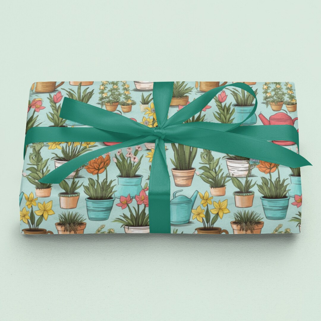 Plant Mom Wrapping Paper Birthday Wrapping Paper Valentines - Etsy