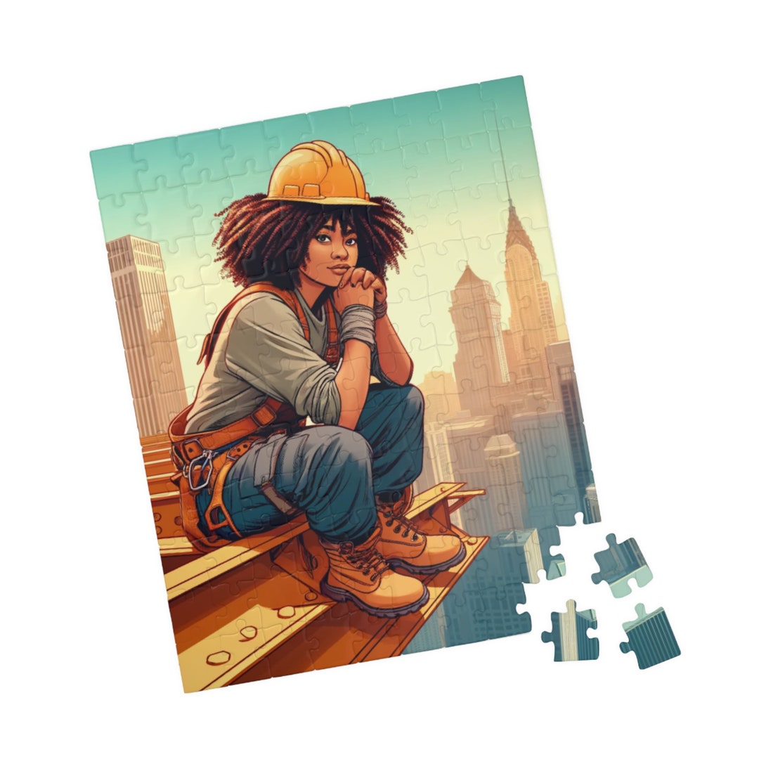 The Construction Worker Puzzle African American Puzzle Black Woman ...