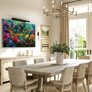 Samsung Frame TV Flower Garden Series 4 Flower Garden Home Decor Flower ...