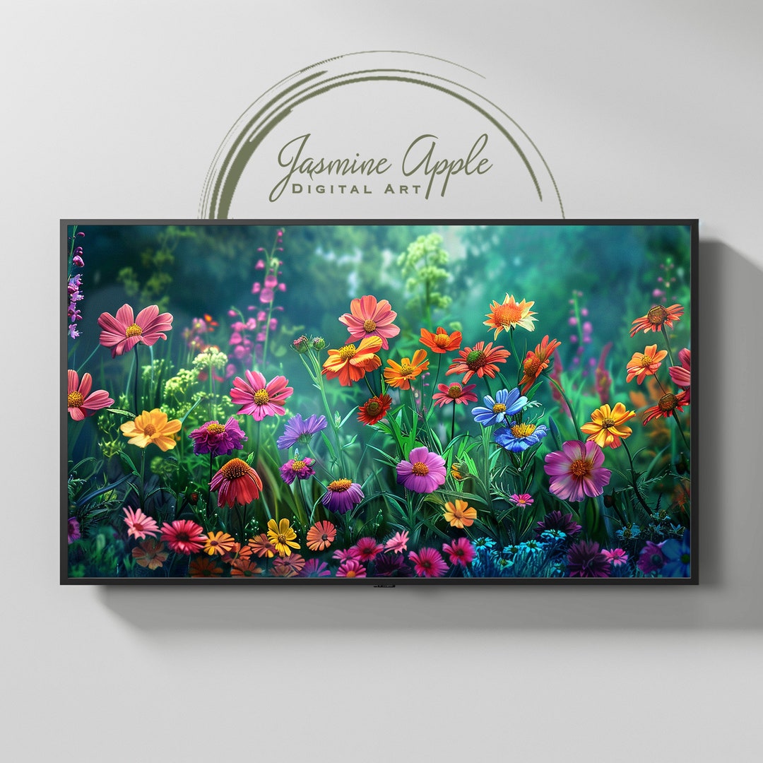 Samsung Frame TV Flower Garden Series 2 Flower Art Print Botanical Wall ...