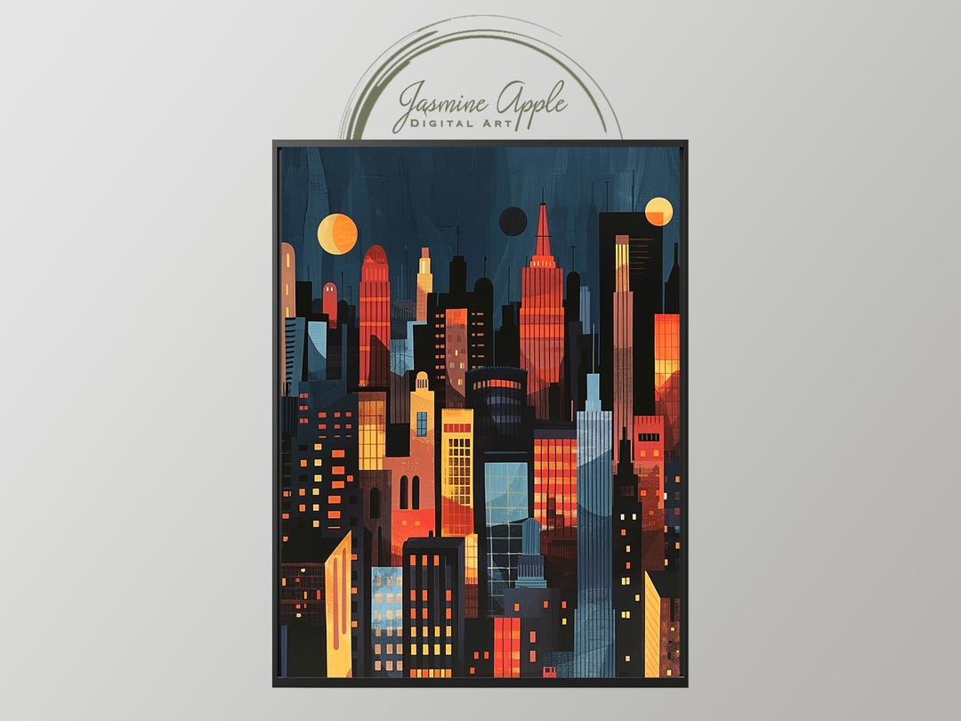 MCM Poster Art, Vintage Wall Art, Digital Download, Midcentury Modern ...