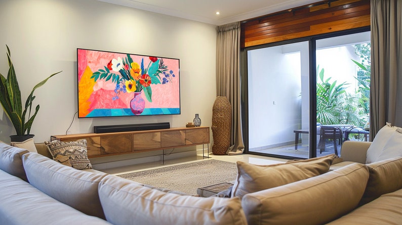 Samsung Frame TV Matisse Inspired Pink Floral Bouquet Fine Art for ...