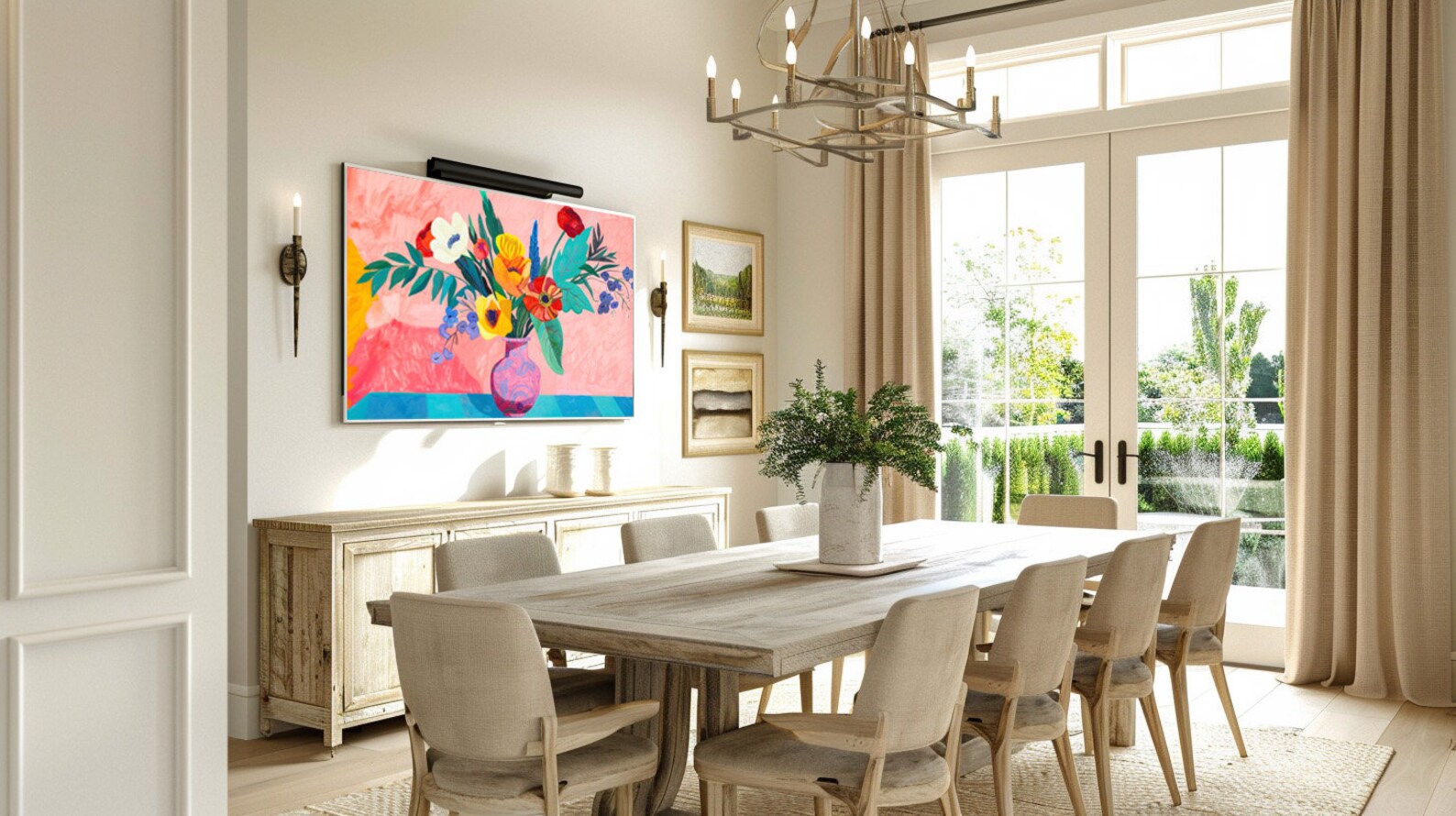 Samsung Frame TV Matisse Inspired Pink Floral Bouquet Fine Art for ...