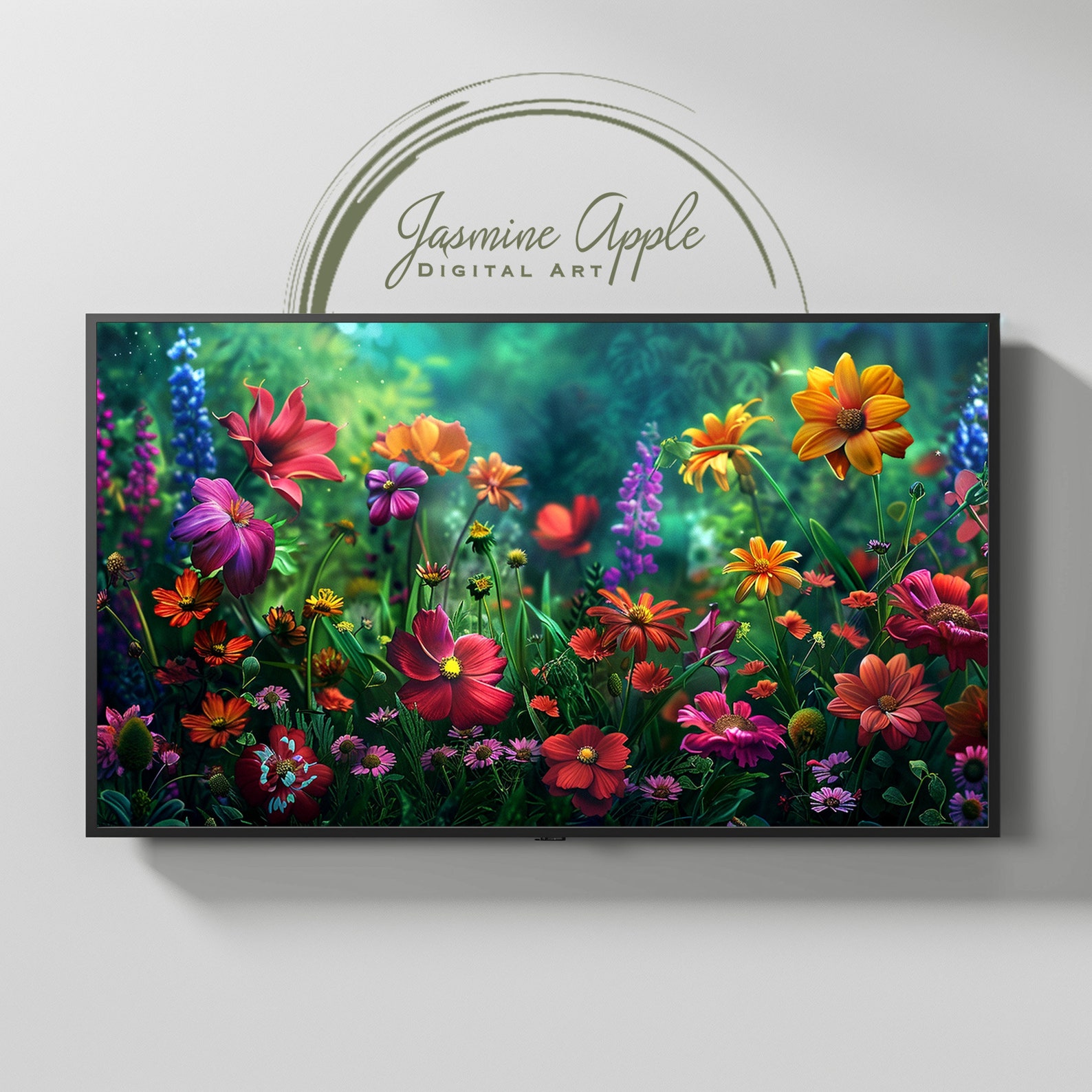Samsung Frame TV Flower Garden Series 1 Floral Art Print Botanical ...