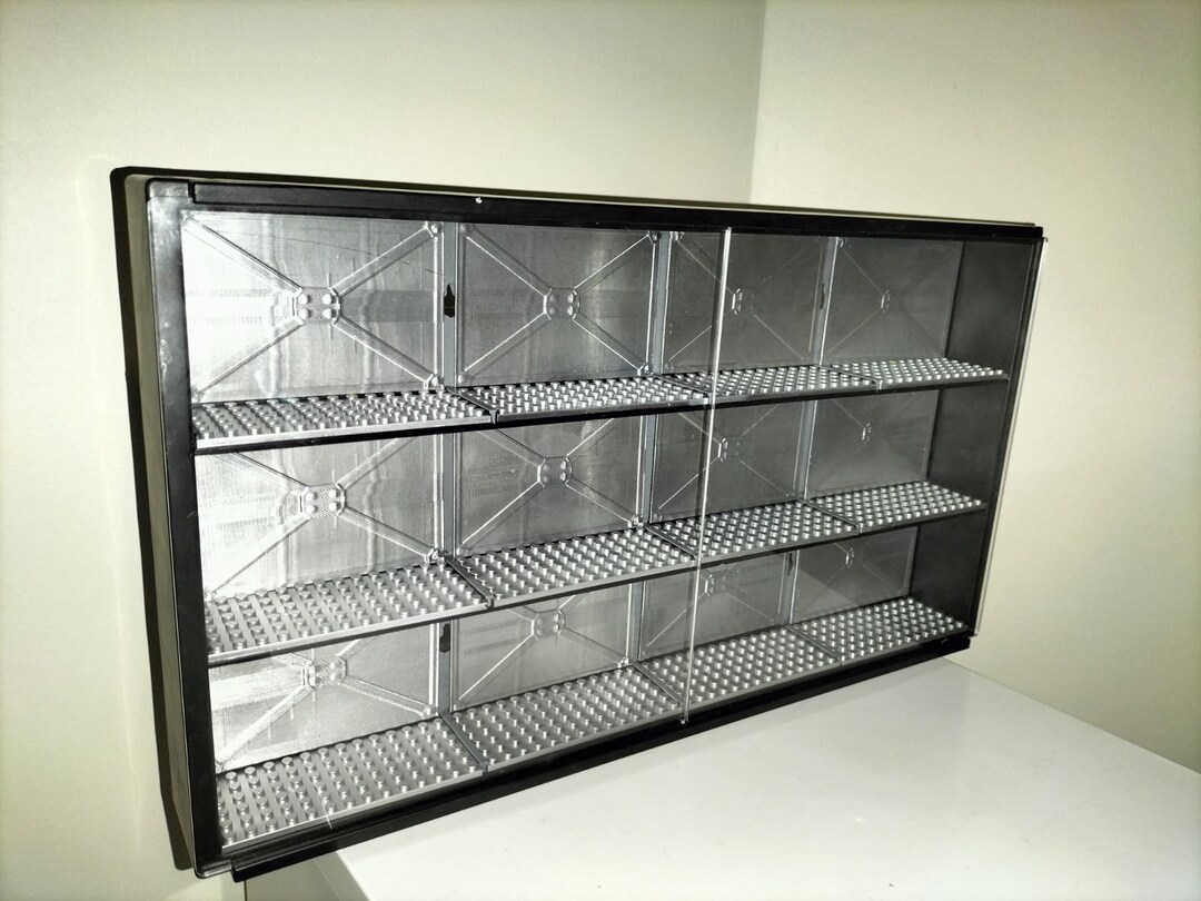 Display Case for Lego Robots Space Theme Wall Mountable Sliding Doors 3 ...